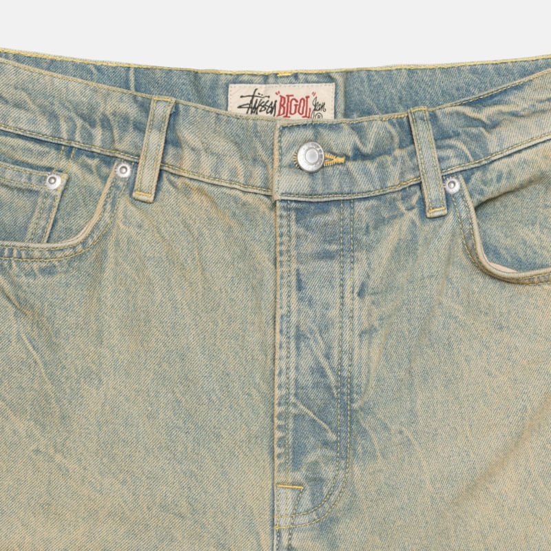 STUSSY Denim Big Ol' Short - Sand Wash | TheRoom